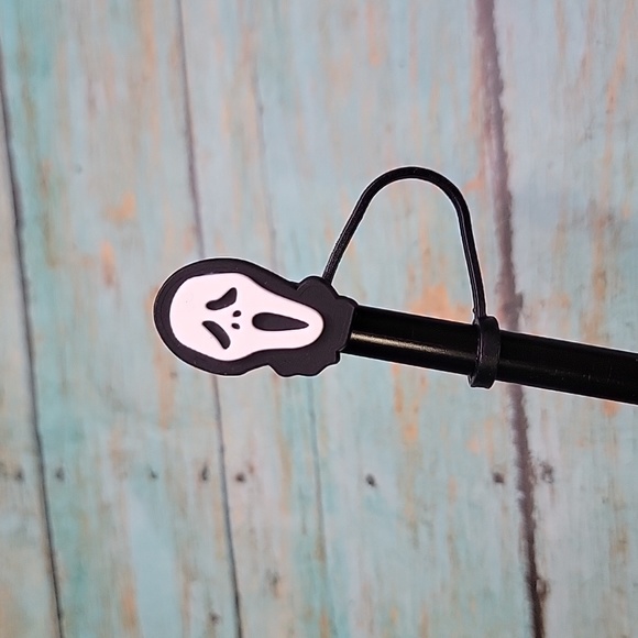 Other | Scream Ghost Face Straw Topper | Poshmark